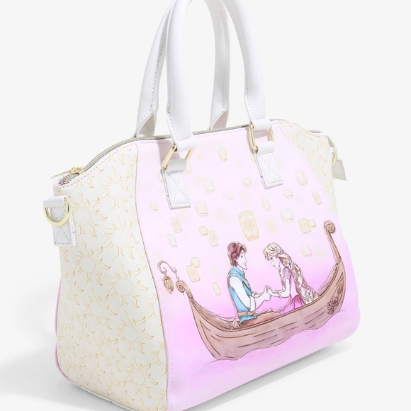Loungefly | Bags | Loungefly Tangled Rapunzel Flynn Rider Satchel ...